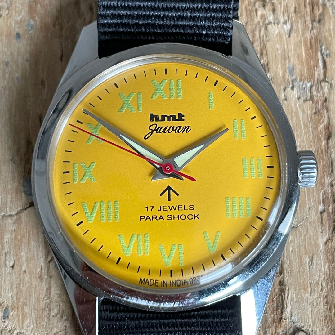 HMT Jawan militaire cadran jaune - subtinnio